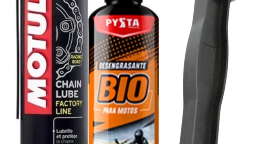 Motul C4 Lubricante + Desengrasante Bio + Cepillo - Moto Repuestos