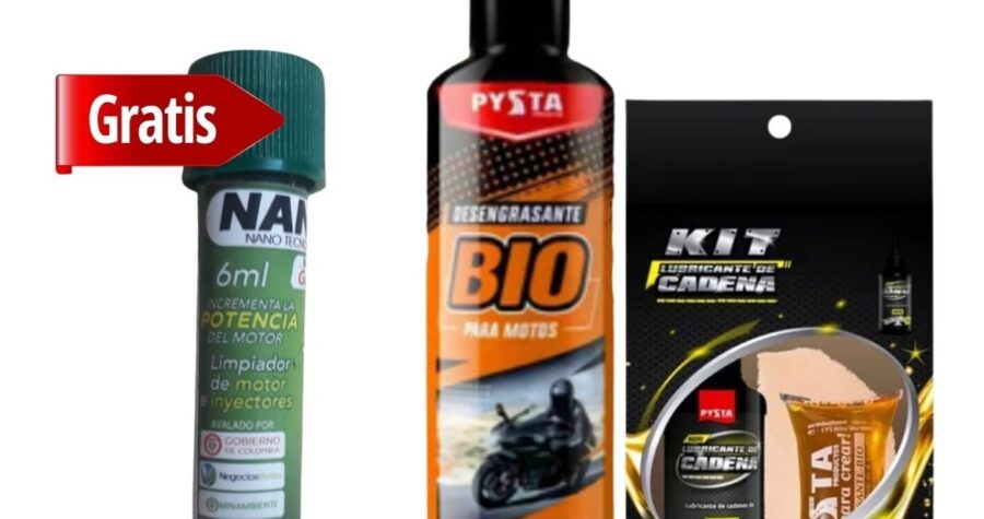 Lubricante De Cadena Kit + Desengrasante Gratis Aditivo - Moto Repuestos